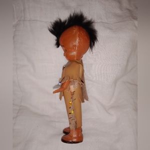 Made in Hong Kong | Toys | Vintage Thanksgiving Indian Boy Sleepy Eyes ...